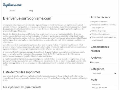 Sophisme.com : Guide de tous les sophismes