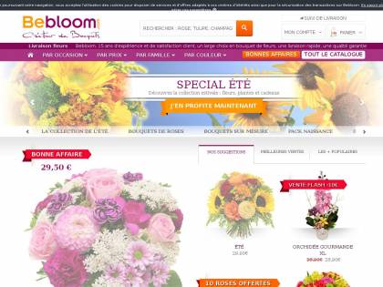 BeBloom : Fleuriste en ligne, vente de bouquets de fleurs