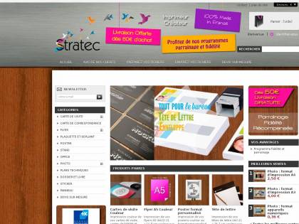 Stratec : Service d'impression numérique en ligne