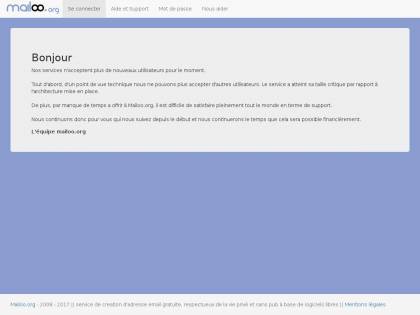 Mailoo.org : e-mail gratuit et libre sans pub (5 avis)
