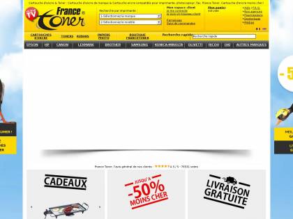 France Toner la cartouche d'encre moins cher