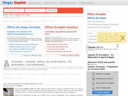 Stages Emplois : Stages-Emplois : offres d'emploi et offres de stage