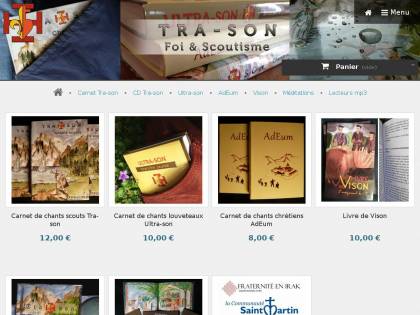 Chansonnier scout et chrétien Tra-son : Carnet de chants scout Tra-son