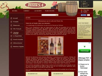 Trivin Sa : Informations sur les vins français distribués au Vietnam