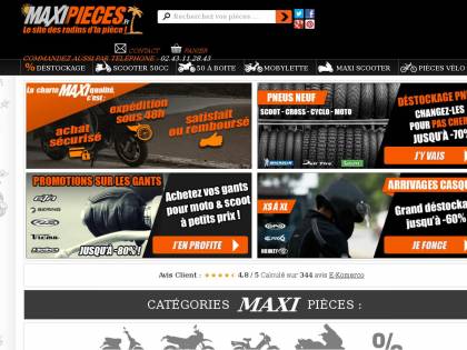 Maxi Piece 50 : Vente de pièces détachées 50cc Maxi Pieces 50