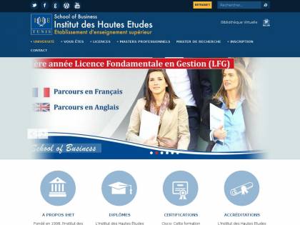 IHET institut privé : Institut des Hautes Etudes à Tunis