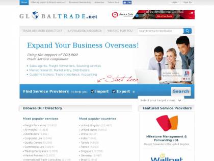 GlobalTrade.net : Place de marché en ligne du commerce international en B2B