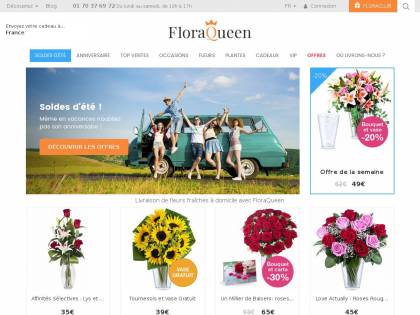 FloraQueen : Livraison Fleurs en France et à l'international
