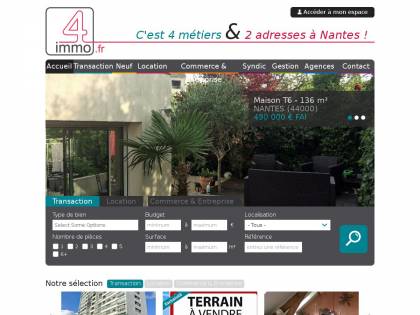 4 Immo : Agence immobilière Nantes
