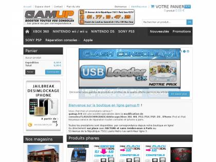 Gamup-PARIS : Service modification et vente d'accesoires toutes consoles