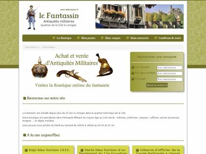 Le Fantassin : Magasin, achat, vente antiquités militaires, militaria