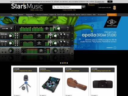 Star's Music : Instruments de musique et matériel studio, dj, sonorisation
