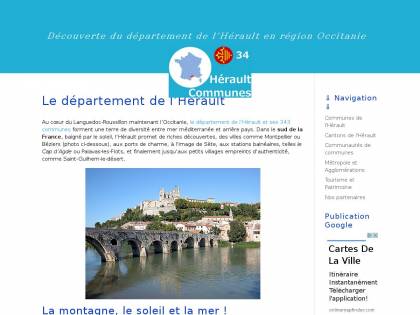 Hérault communes : Les villes et villages du département de l'Hérault (34)