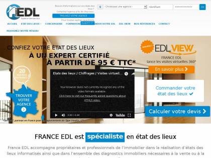 France EDL : Etat des lieux dans toute la France