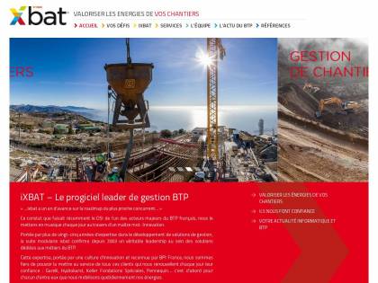 Ixbat.com : IXBAT, solution ERP de gestion de chantiers pour les PME du BTP