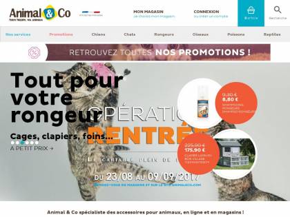Animal & Co : Animalerie en ligne, vente d'accessoires pour animaux