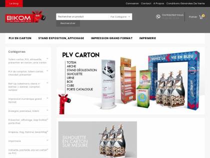 Bikom Shop : Fabricant et vente en ligne de PLV (Publicité sur Lieu de ...